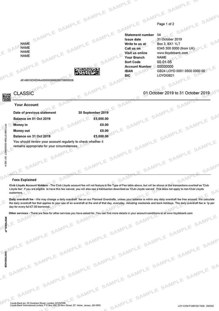 Latest 3 months bank statement - NEXA Properties